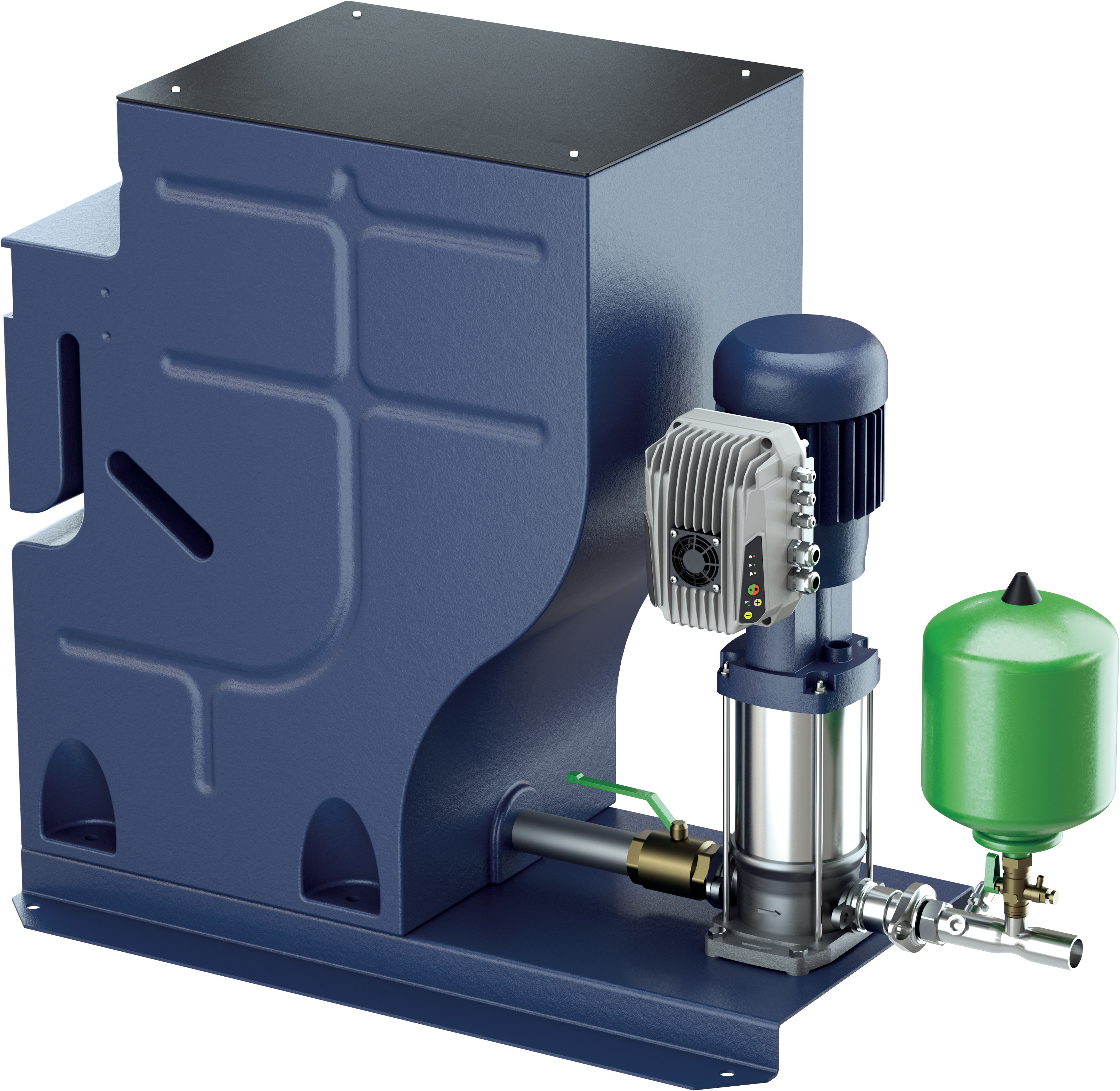 New break tank package booster set for drinking water